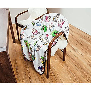 Monster Hunter Poogie Fleece Throw Blanket | Plush Soft Polyester Cover for Sofa and Bed, Cozy Home Decor Room Essentials | Fantasy Adventure Video Game Gifts for Adults, Teens | 45 x 60 Inches