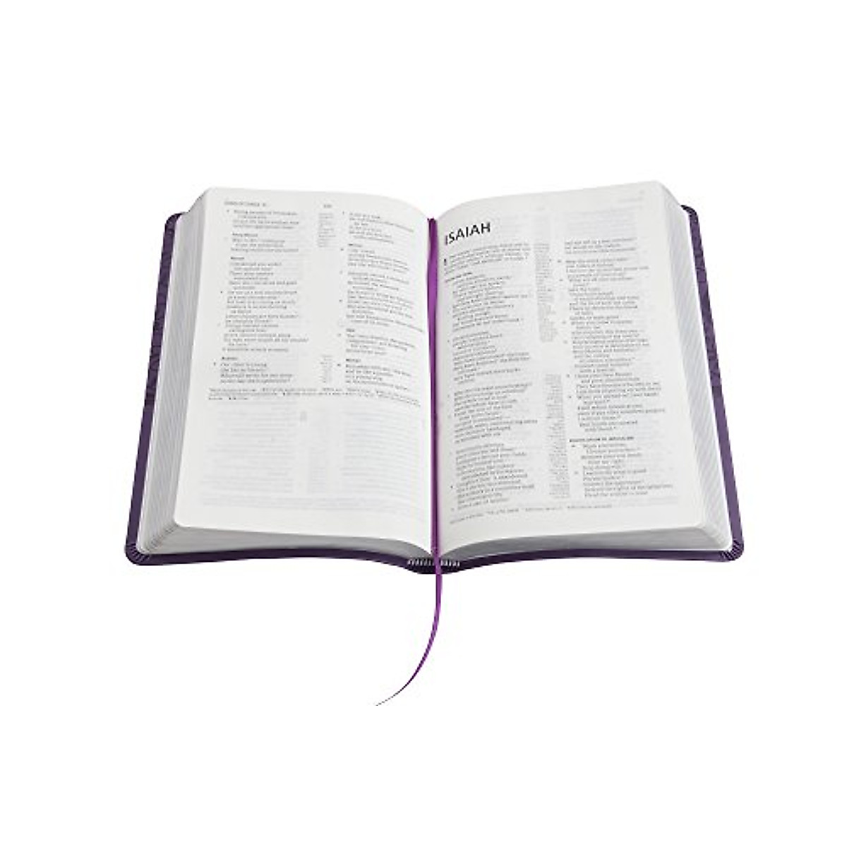 CSB Large Print Personal Size Reference Bible, Purple LeatherTouch, Red Letter, Presentation Page, Cross-References, Full-Color Maps, Easy-to-Read Bible Serif Type