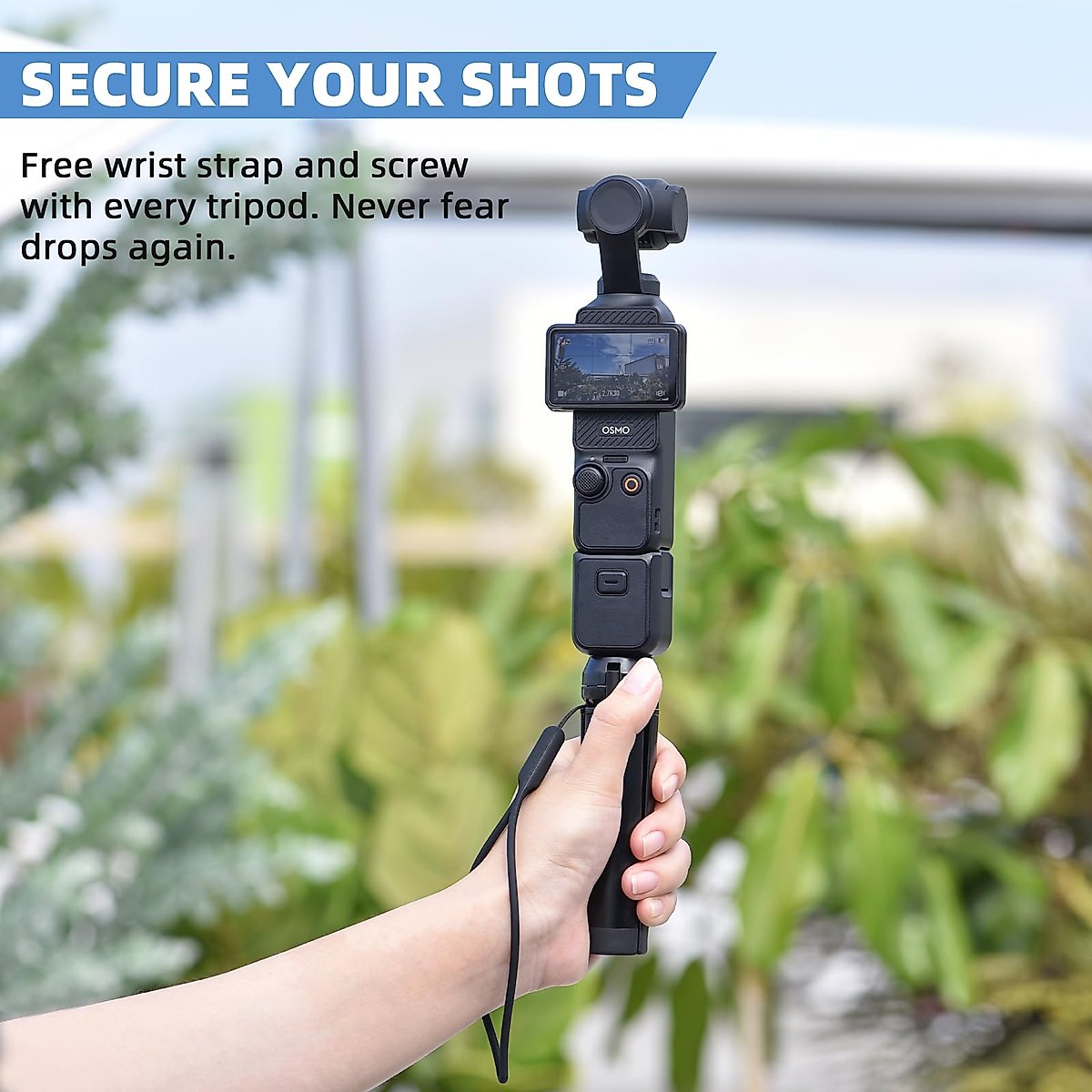 HeiyRC Mini Vlog Tripod for DJI Pocket 3 OM 4 5 Osmo Mobile 2 3, for GoPro 13 Max Hero, for Insta360 X3 X4 X2, ZHIYUN Smooth Hohem Feiyu Stabilizer DSLR Camera Desktop Tabletop Stand Grip Accessories