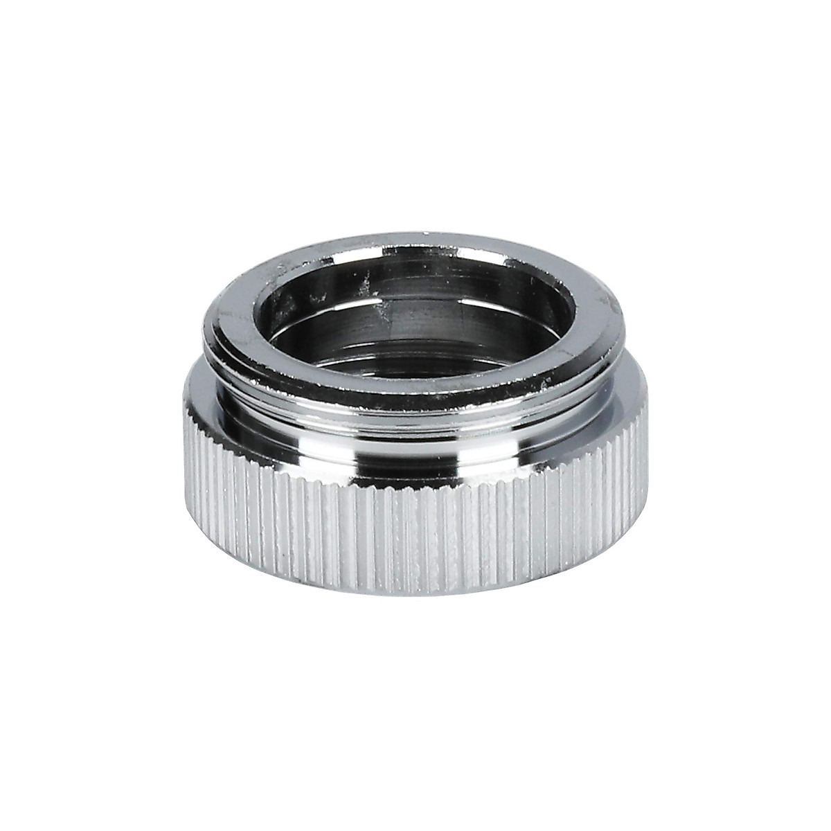 Danco 10526 Female/Male Faucet Aerator Adapter, 55/64"-27M x 13/16"-27F Female, Chrome