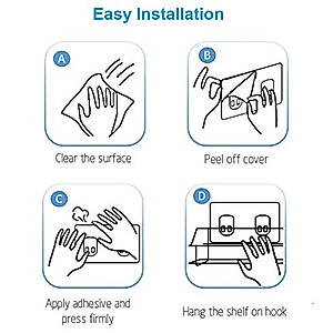 Sponge Holder for Kitchen Sink Bogeer Adhesive Sink Sponge Holder, Quick Drying, Reusable Adhesive, 304 Stainless Steel