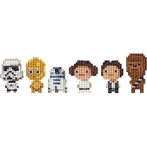 Dimensions 72-76143 Star Wars Family Counted Cross Stitch Kit, 14 Ivory Aida, 6" Diameter