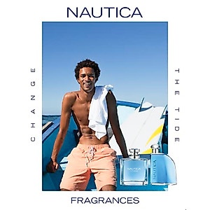 Nautica Voyage Eau De Toilette for Men - Fresh, Romantic, Fruity Scent - Woody, Aquatic Notes of Apple, Water Lotus, Cedarwood, and Musk - Ideal for Day Wear - 3.3 Fl Oz