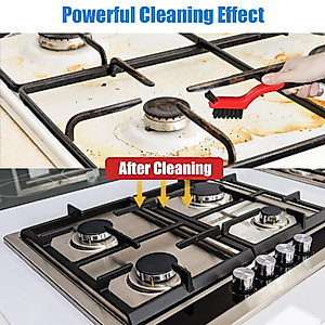 Wire Brush, 6 PCS Wire Brushes for Cleaning Rust, 7-inch Stainless Steel/Nylon/Brass Brush, Premium Wire Brush Set, Small Wire Brush with Curved Handle for Deep Cleaning of Dirt