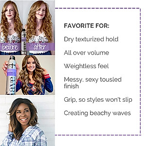 fave4 hair Texture Takeover Hairspray, Oomph Enhancing Texturizing Spray for Volume, 8 oz