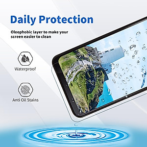 Corefyco Direct Galaxy A13 5G Screen Protector + Camera Lens Protector, 9H Hardness, Bubble Free, Anti Scratch, Easy to Install, HD Tempered Glass Film Compatible for Samsung Galaxy A13 5G [3+3 Pack]