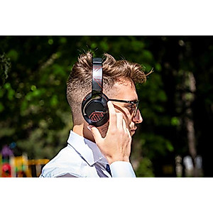 Bluetooth Headphones, PowerLocus Bluetooth Headphones Over-Ear, Passive Noise Cancelling Headphone with Microphone, 70Hrs Playtime, Foldable Wireless Headphones,Hi-Fi Deep Bass for Work,Home Office,PC