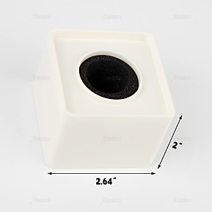 AUEAR, Square White Mic Flag Cube Shaped Microphone Logo Custom Flag for News Interview KTV