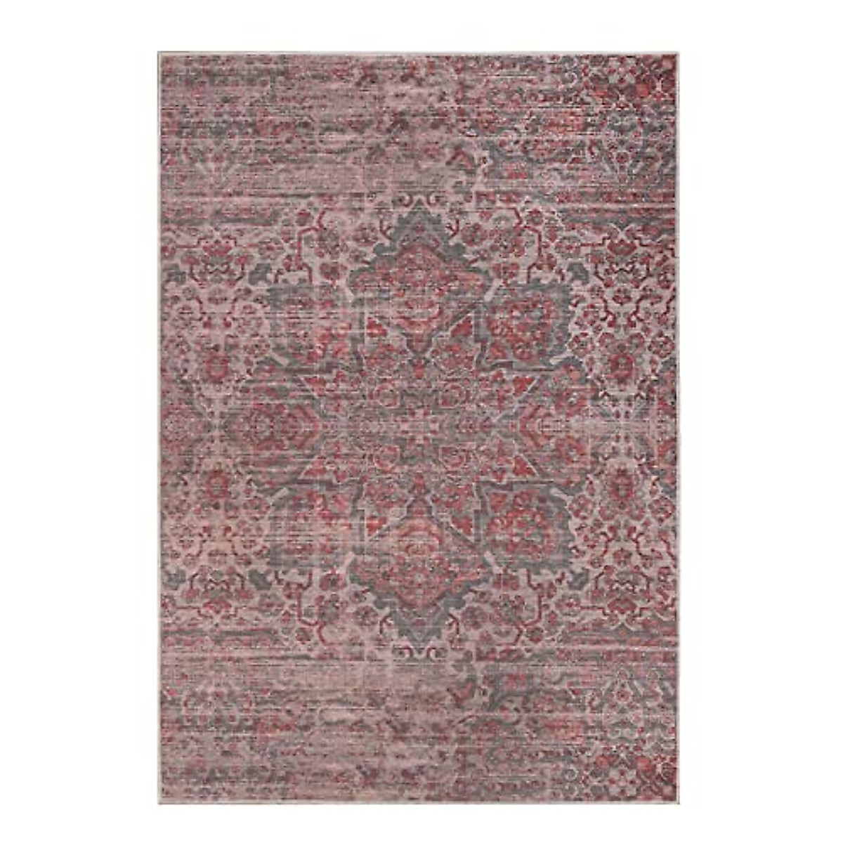 BNM Indoor Area Rug, Non-Slip Backing for Kids or Pets, Entryway, Living Room, Kitchen, Dorm, Bedroom, Hallway, Machine Washable Rugs, Floor Cover, Bohemian Rustic Home Decor, 6' x 9', Teal