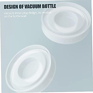 Airless Pump Jar,Cream Jar Vacuum Bottle, Empty Refillable Cosmetic Air Pump Jars Bottles, Portable Airless Lotion Sample Container Pot, Leak-Proof DIY Portable Travel Makeup Containers (15ML)