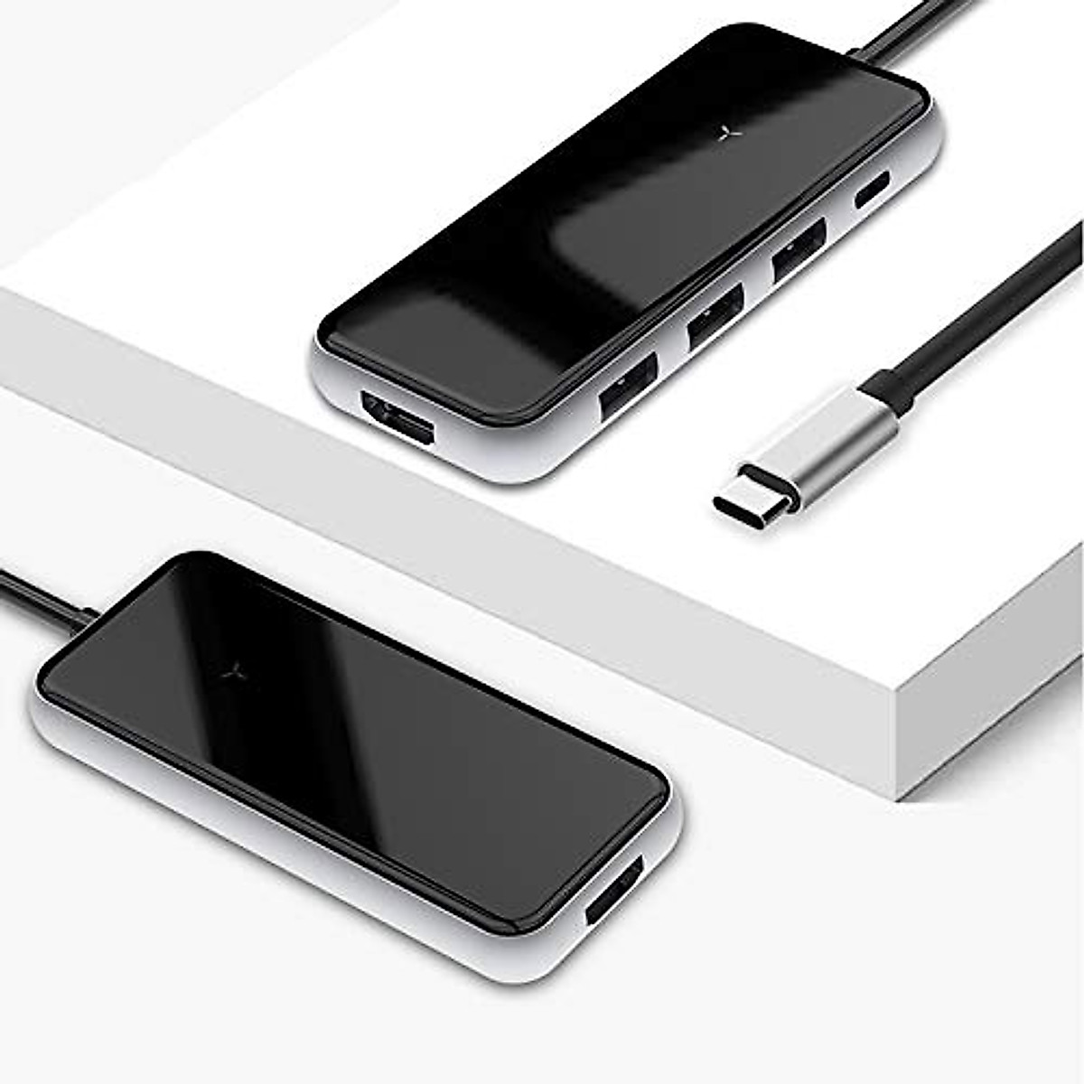 SHYPT Portable Smart Extender，Multifunction USB C Hub Adapter 5 in 1 USB3.0X3 PD HDMI USB Hub
