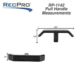 RecPro RV Waste Valve Handle Replacement | Replacement Handle for Waste Valve Extension Rod | Black