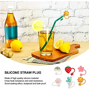 6Pcs Straw Tips Cover Straw Covers Cap for Stanley Cup Cloud Shape Straw Protecto Reusable Drinking Straw Lids for Straw Tips Bottle Accessories (style A)