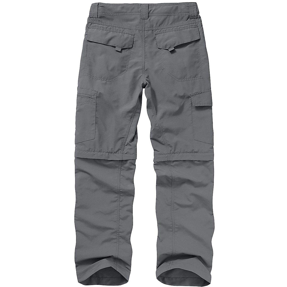 Mens Hiking Pants Convertible boy Scout Quick Dry Lightweight Zip Off Outdoor Fishing Travel Safari Pants,6226,Grey,36