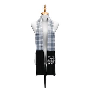 DEMDACO Talk Foodie To Me Extra Long Cotton Blend Over The Shoulder Kitchen Towel Boa