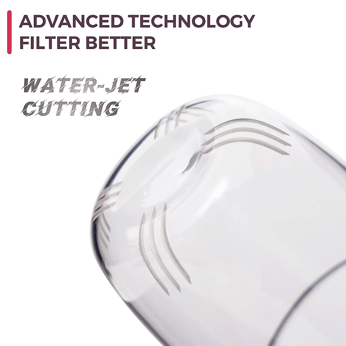 Dorsaer Glass Tea Mugs - 16.9oz Glass Tea Cup with Infuser and Lid for Tea Steeping at Home and Office. Larger Glass Tea Cups, Clear Glass Tea mugs with infuser and lid