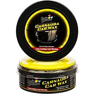 Rain Dance Carnauba Car Wax - 10 Fl Oz - Smoothens Fine Scratches Creating Brialliant and Shiny Surface