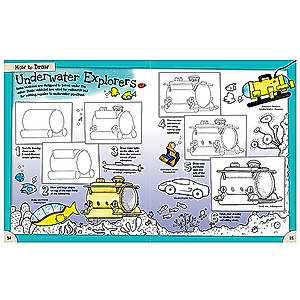 How to Draw Awesome Vehicles: Land, Sea, and Air: A Drawing Book for Kids Packed With 100+ Vehicles (Car and Boat Drawing Book for Kids) (How to Draw Series)