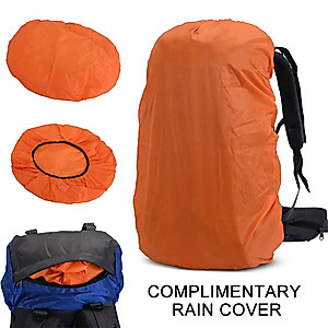 Bseash 60L Internal Frame Waterproof Hiking Camping Backpack with Rain Cover, Large Outdoor Sport Travel Daypack Rucksack