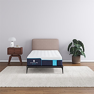 Signature Sleep Bliss 10 Inch Charcoal Cool Gel Memory Foam Mattress-in-a-Box, Medium, Certipur-US and Oeko-TEX, Twin