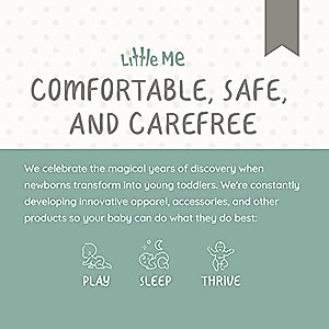 Little Me baby girls Solid Color Pack Newborn Infant Toddler Unisex Socks, Black, 0-24 Months US