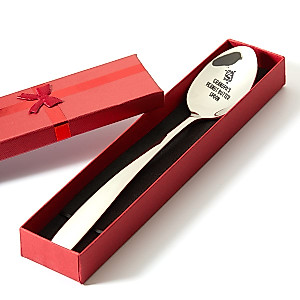Papa Gifts from Granddaughter Grandson, Funny Grandpa's Peanut Butter Spoon Engraved Stainless Steel, Peanut Butter Lovers Spoon Gift for Grandpa Birthday Father's Day Christmas Gift