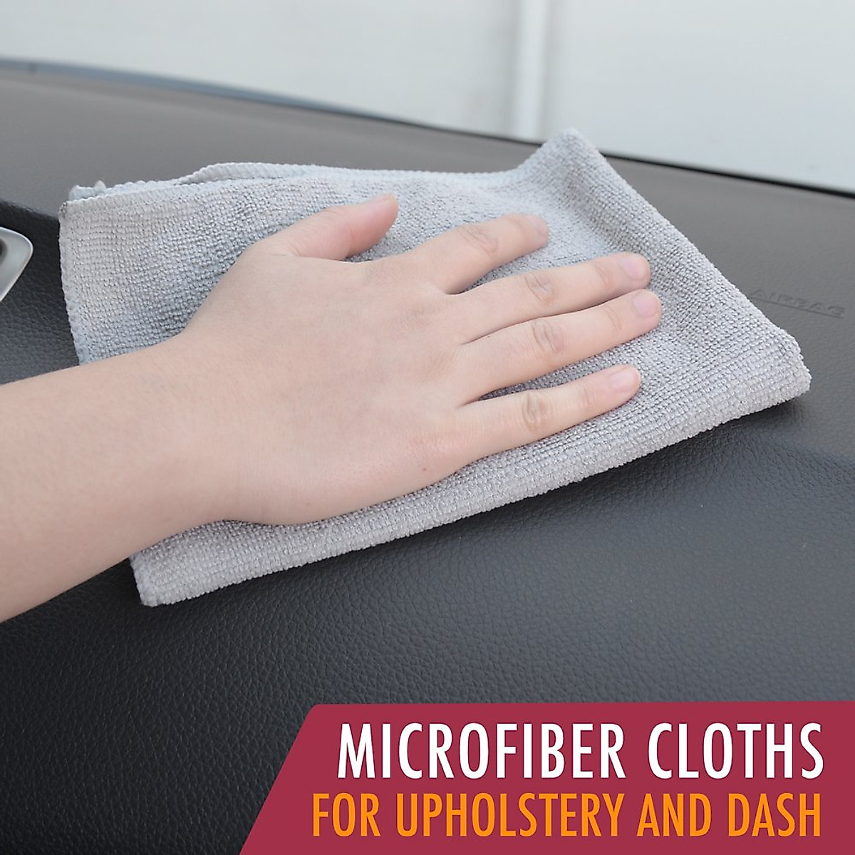 Motor Trend Complete Car Wash and Detail Kit - 9 Piece Car Detailing Set Includes Reusable Microfiber Towels, Mitt, Sponges & Pads