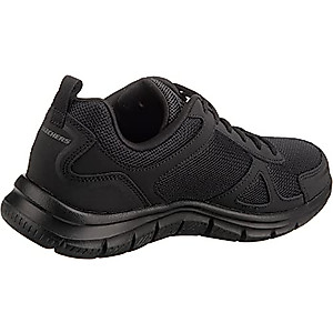 Skechers Men's Track Scloric Oxford, Black, 14 Wide