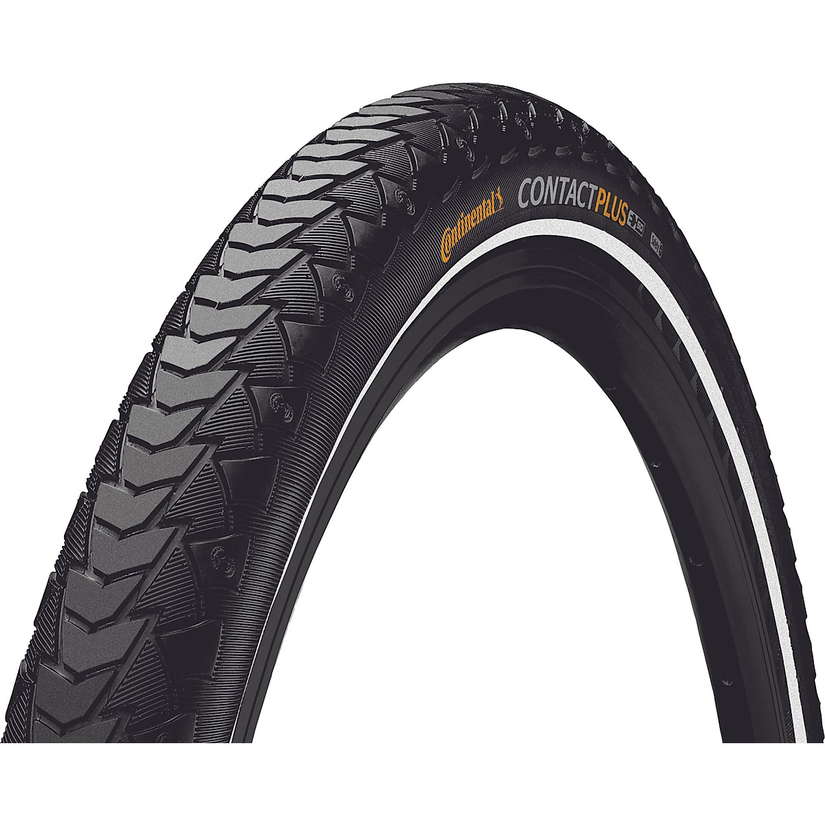 Continental Contact Plus ETRTO (42-635) 28 x 1 1/2 REFLEX Bike Tires, Black