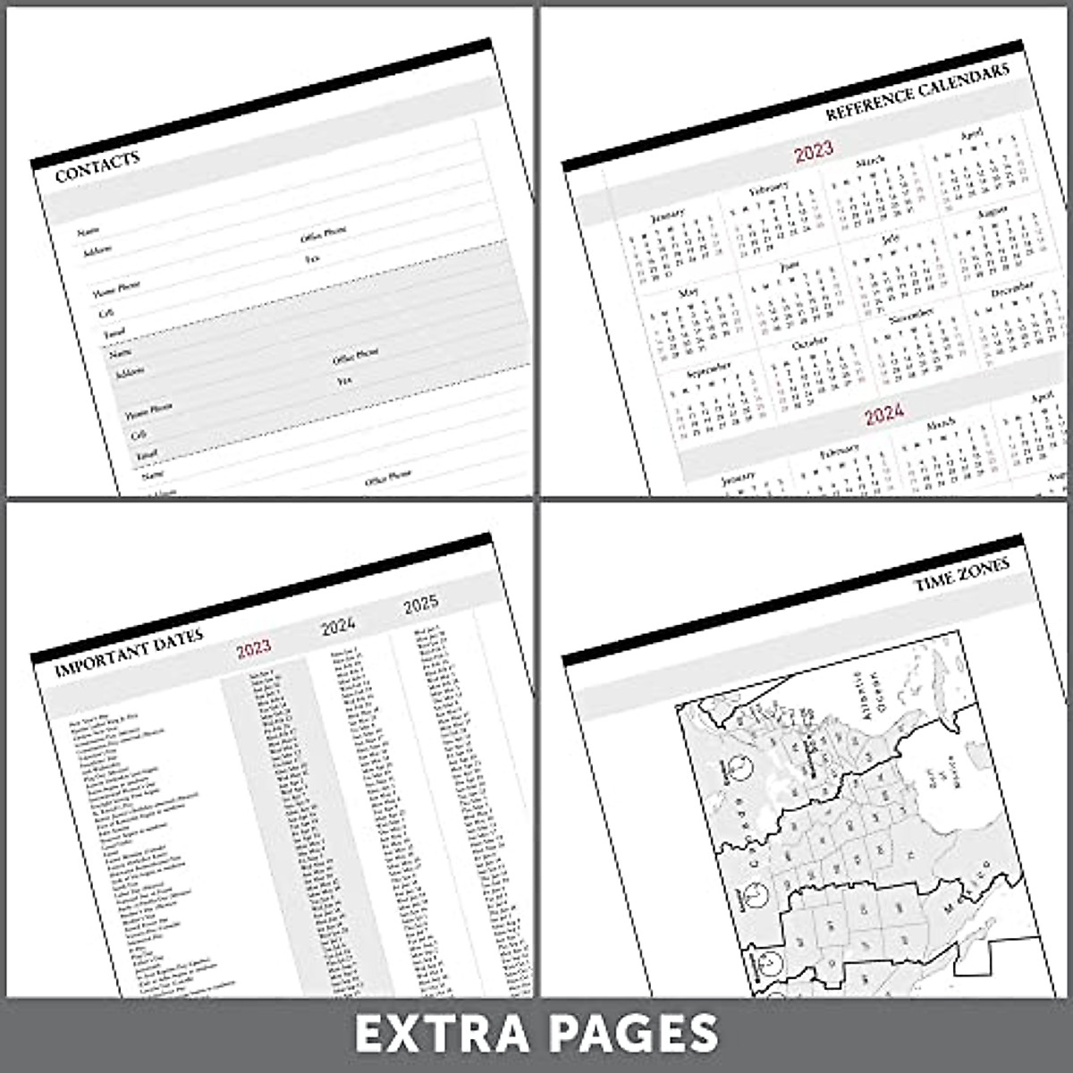 Office Depot® Brand 13-Month Monthly Planner, 7" x 9", Black, January 2023 To January 2024, OD711100