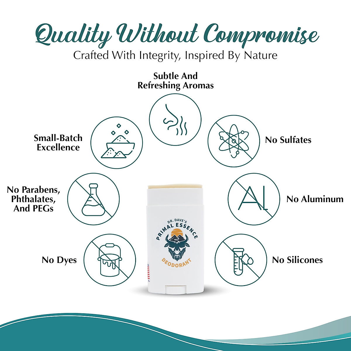 Dr. Dave's Primal Essence Extra Strength Tallow Deodorant - Aluminum-Free - Baking Soda, Beeswax, Coconut Oil and Mango Butter - Vanilla and Sandalwood