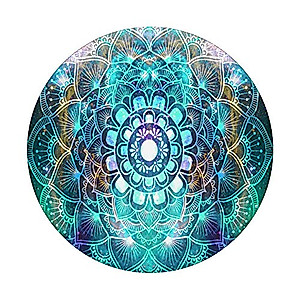Watercolor Mandala In Galaxy Illustration Design PopSockets Swappable PopGrip