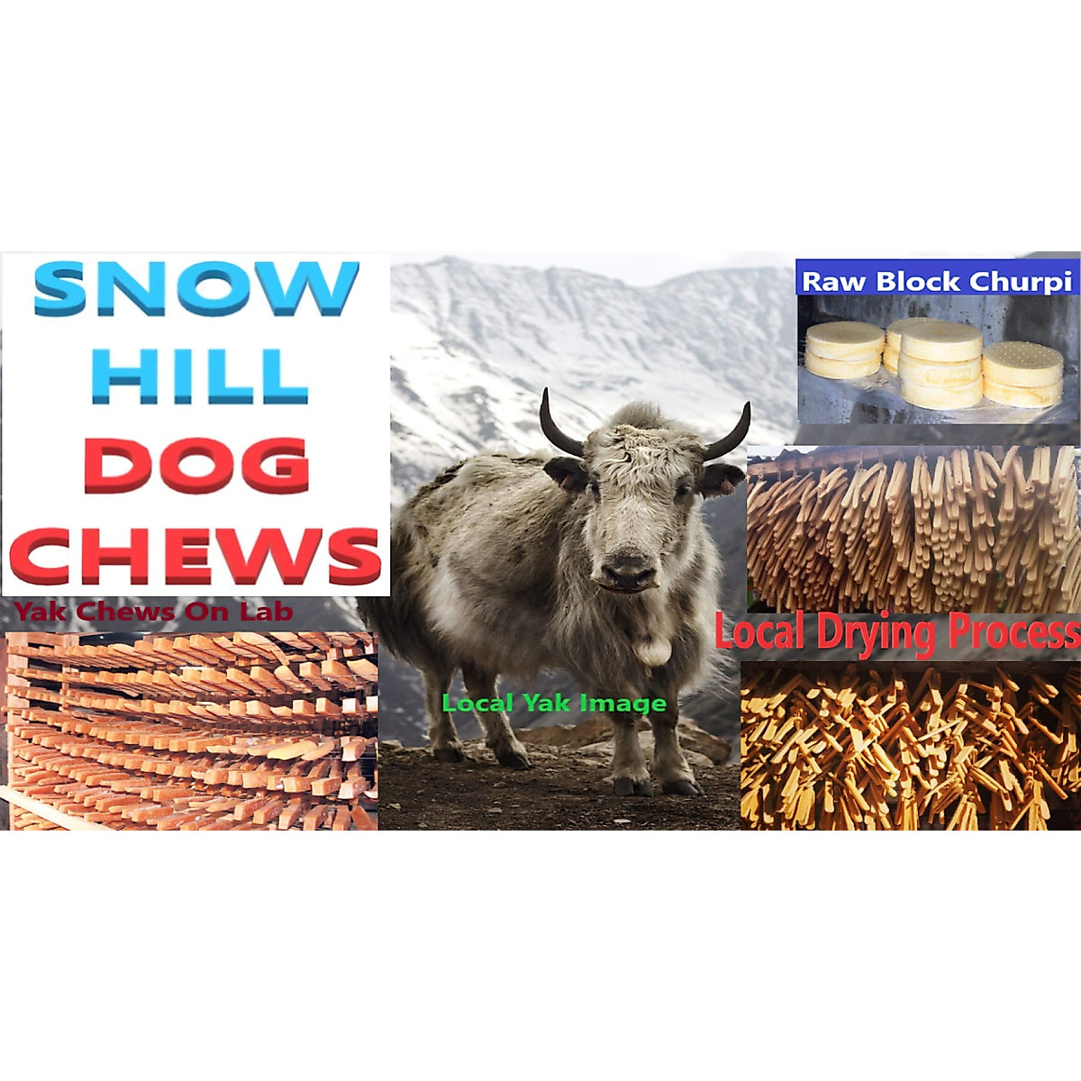 Snow Hill Yak Cheese Dog Chews 12-14 Pcs Pinky Finger Size Nuggets - Himalayan Golden Yak Cheese Finger Snacks Best for Small Small Pups of Himalayas, Nepal