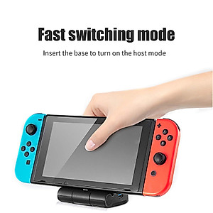 Switch HDMI Dock, Foldable Switch HDMI Docking Station, Portable TV Dock for Switch/Switch OLED with Screen Switch Button, USB C Power Input and USB 3.0 Port