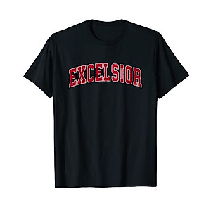 Excelsior Minnesota MN Vintage Sports Design Red Design T-Shirt