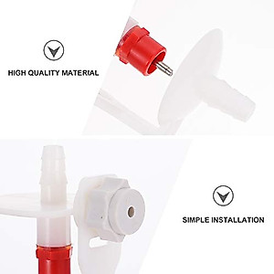 balacoo Bird Water Dispenser 4pcs Bird Water Feeder Automatic Parrot Water Bottle Pet Bird Plastic Drinker Bowl Waterer Clip Dispenser for Cage Pet Budgie Lovebirds Cockatiel Poultry Auto Feeder