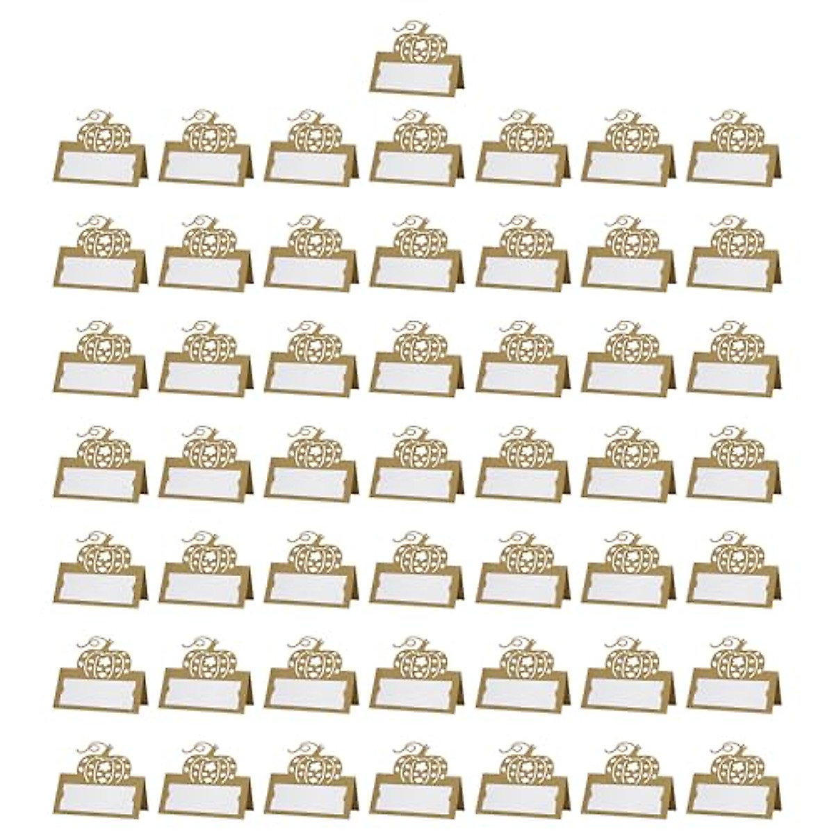 50pcs Festival Pumpkin Place Cards Thanksgiving Dinner Pumpkin Place Cards For Enhancing Holiday Table Decors