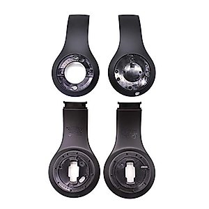 Replaceable Spare Earphone Shell and Spare Earphone Inner Shell Earphone Repair Parts Compatible with Studio3.0 Headphone(Black)