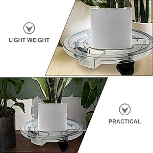 GANAZONO House Plants Plant Caddy with Wheels: Movable Planter Dolly Trolley Tray Flower Pot Pallet Plant Pot Saucer Stand for Tree Flower Planter Shelf House Plants Indoors Live