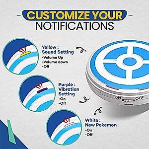 Megacom DuoMon 2ID Auto Catcher for Pokemon Go Plus - Compatible Pokemon Go Accessory with Auto Catch, Voice Notifications - Faster Bluetooth for Pocket Go (Black)