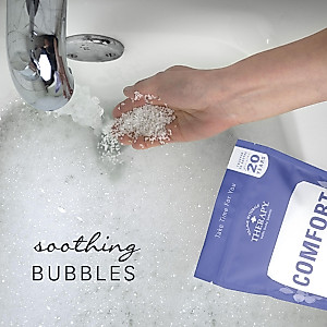 Village Naturals Therapy Comfort Foaming Bath Soak, Blueberry Citrus Scent, 36 oz, Pack of 2