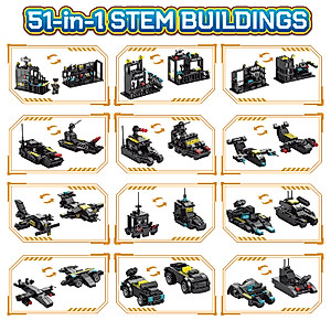 HISTOYE 2 in 1 Excavator or Robot Building Toys Kit Building Blocks Set for Kids 6-12 Erector Set for Boys Age 8-12 Engineering STEM Projects Building Toy Gift for 6 7 8 9 10 11 12 Year Old Boys Kids