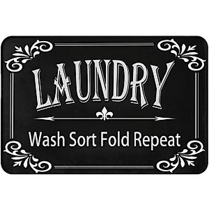 Laundry Room Rug Bathroom Rug Woven Rug Decorative Hallway Throw Runner Rug Small Area Rug for Bedroom Kitchen Sink 16 * 24 inch