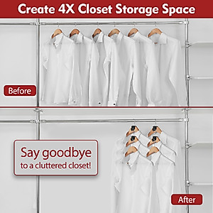 Latoxcaa Hangers Space Saving 30Pcs, Upgrade 40Lb(Max) Heavy Duty Hanger Hooks Space Saver, Space Saving Hangers for Clothes Hanger Connector Hooks, Plastic Clothes Hanger for Closet Organizer, Black