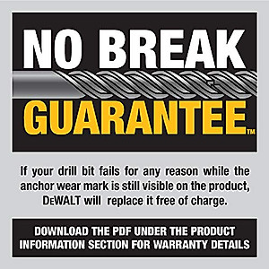 DEWALT DW5431 3/8-Inch by 16-Inch by 18-Inch Rock Carbide SDS Plus Hammer Bit