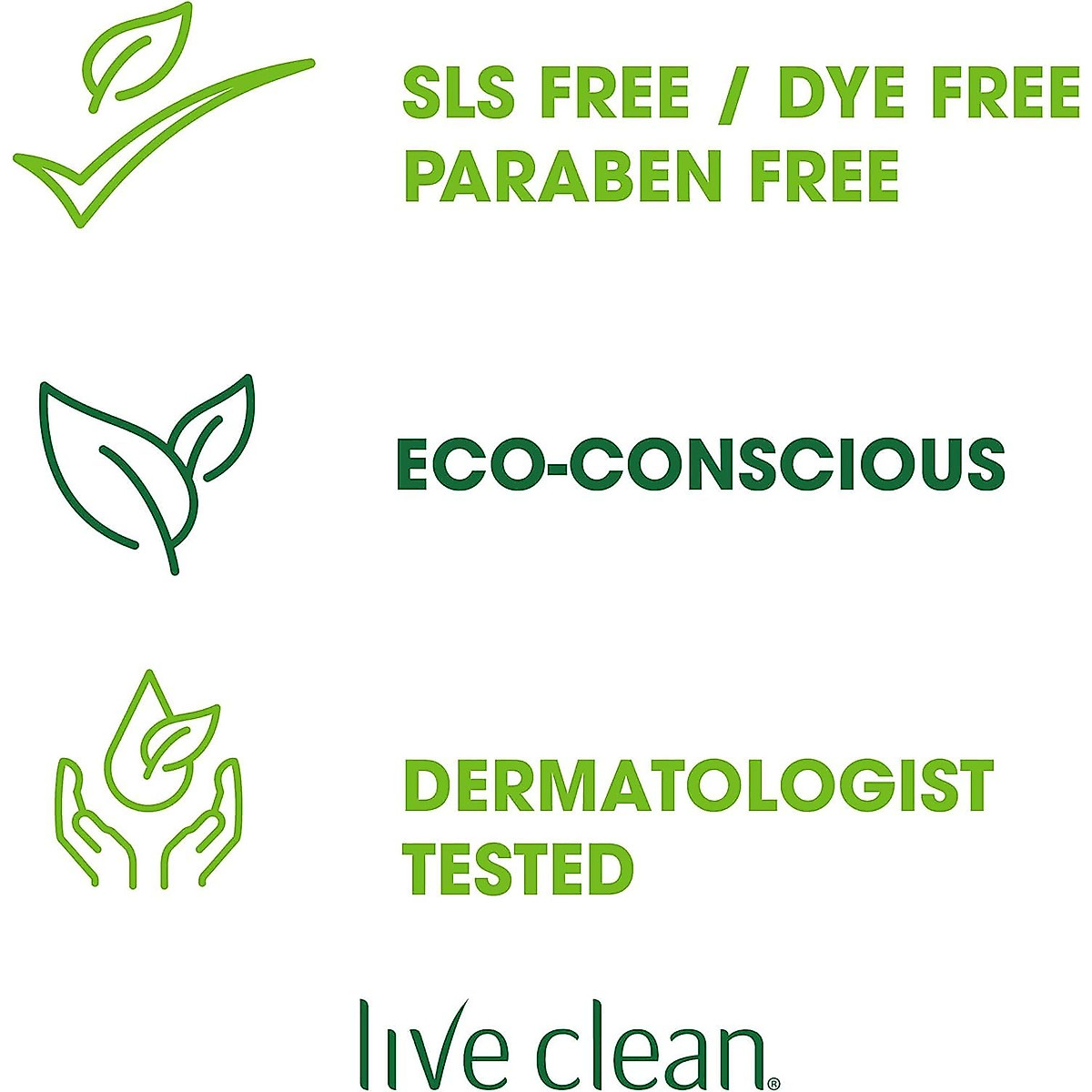 Live Clean Fresh Water Hydrating Shampoo and Conditioner Bundle With Rosemary Leaf Extract, Vitamin E and Lavender Extract, 12 fl. oz. Each