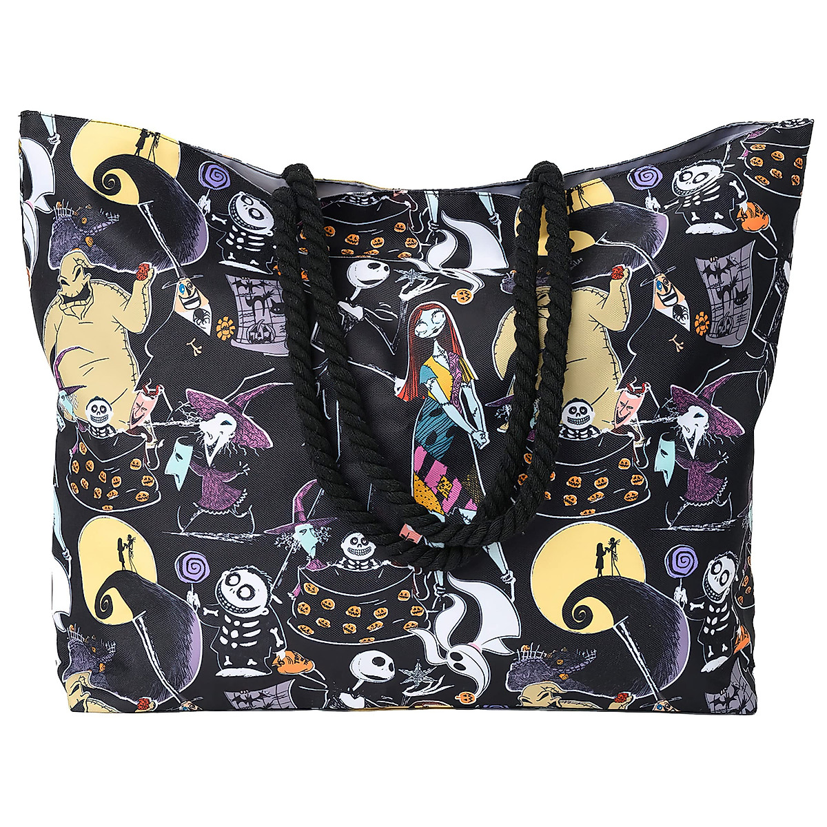 Disney Tote Nightmare Before Christmas Jack Skellington Print Lightweight Bag