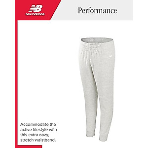 New Balance Girls' Jogger Set - Short Sleeve Performance T-Shirt and Sweatpants (7-16), Size 10-12, Pink Gret