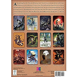 2021 The Fantasy Art of Frazetta 16-Month Wall Calendar