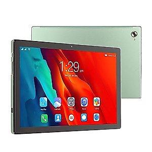 ICRPSTU 10.1 Inch Tablet, Tablet Dual Speakers Octa Core Processor 8GB 256GB 100-240V Green for Android 12 for Home (US Plug)